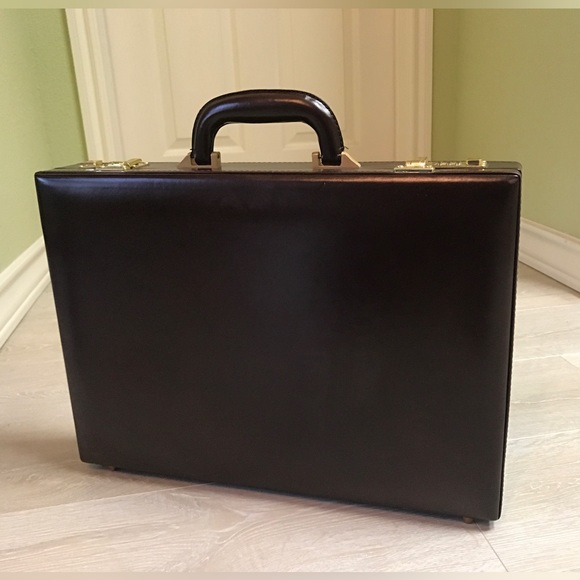 presto lock | Bags | Vintage Brown Presto Lock Executive Leather ...